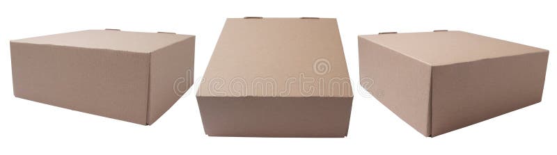 Cardboard Box Mock Up Template, Cut Out Stock Photo - Image of shipping ...