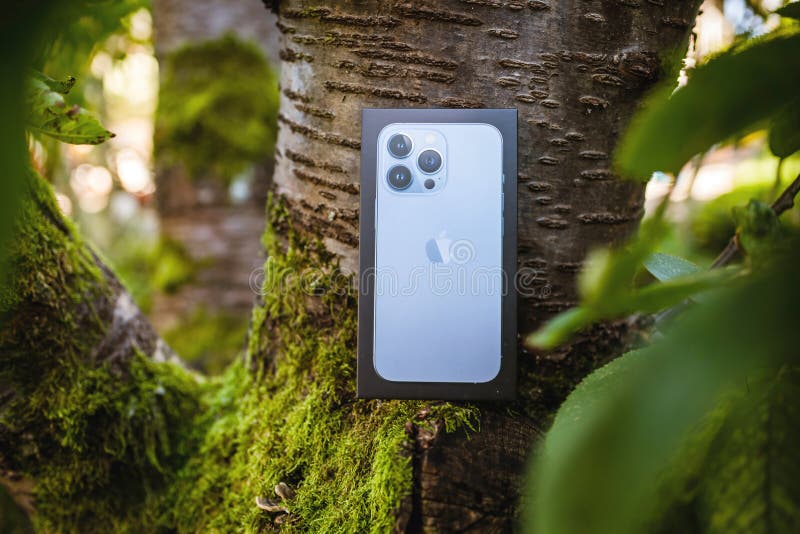 Cardboard Box of New Apple Computers Iphone 13 Pro Smartphone Hero ...