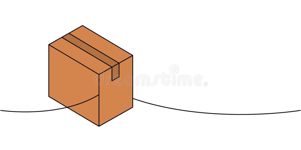 Cardboard Box Line Drawing Stock Illustrations – 2,956 Cardboard Box ...