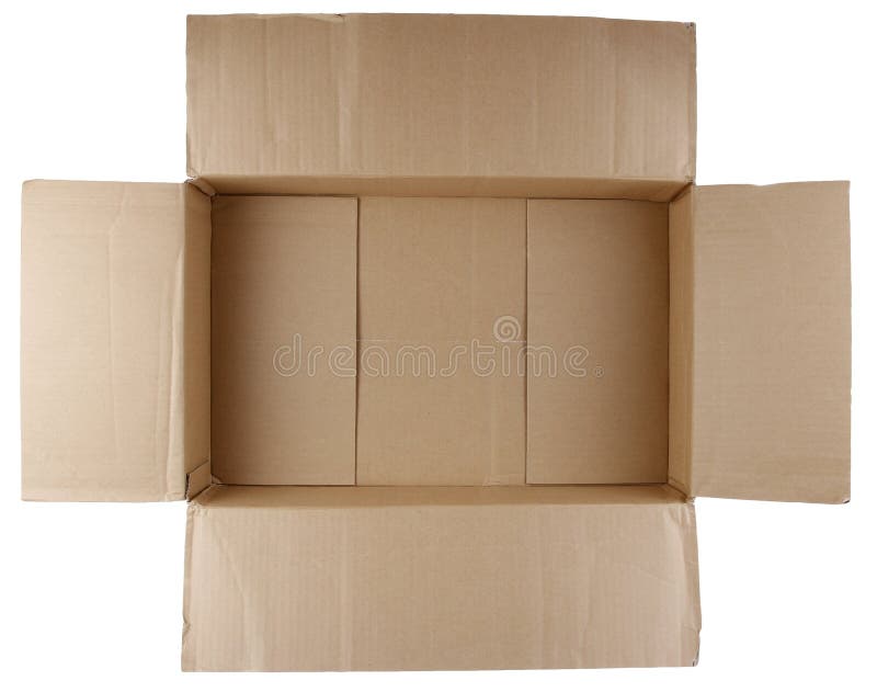Cardboard box, inside view stock photo. Image of packet - 30688656