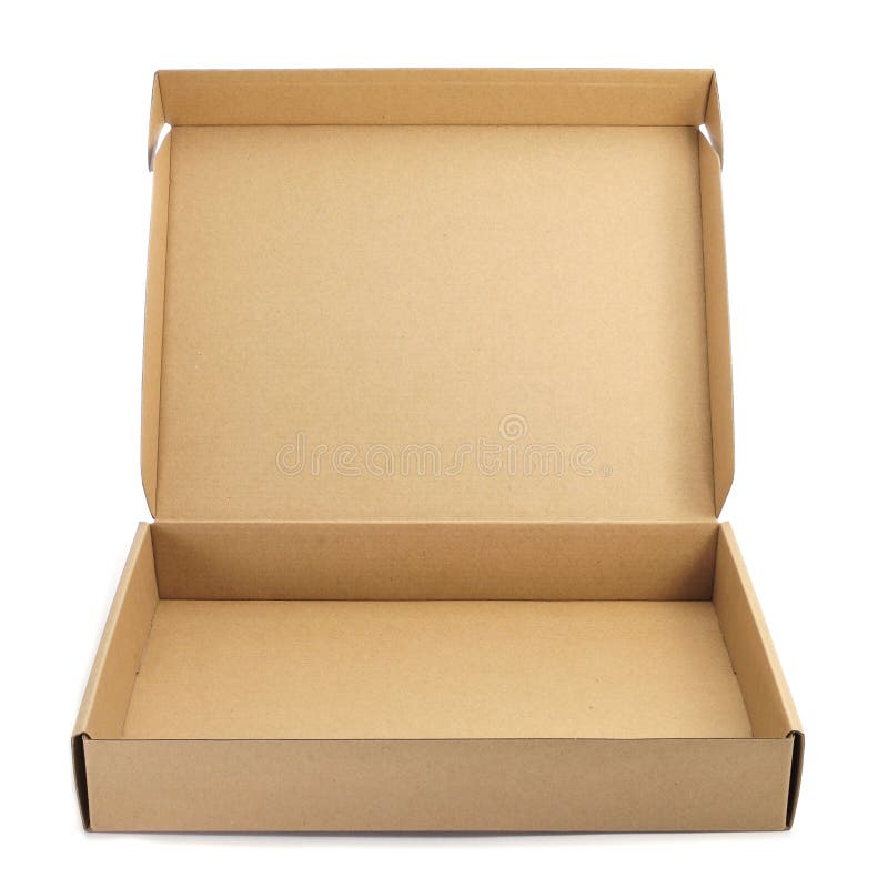 Open cardboard box stock image. Image of delivery, transparent - 53137283