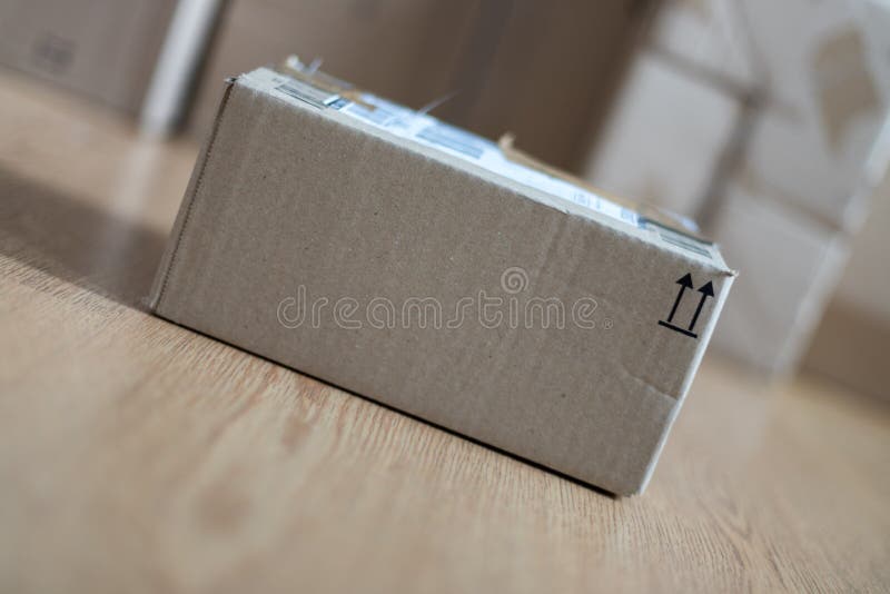 Cardboard Box Package, Shipping Concept: Preparing for Delivery Stock ...