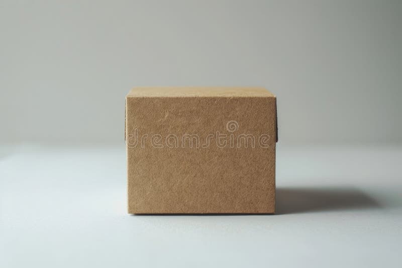 Cardboard Box for Packaging Side View Stock Illustration - Illustration ...