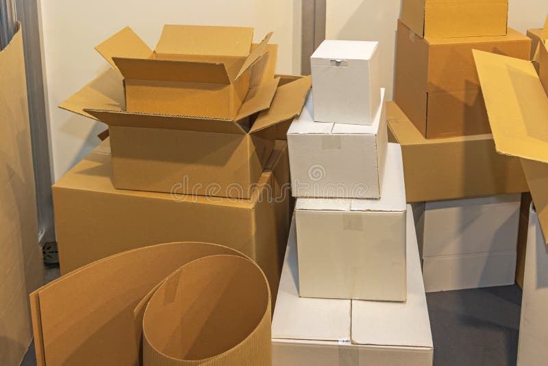 Cardboard Box Packaging stock photo. Image of 2022, moving - 258413472