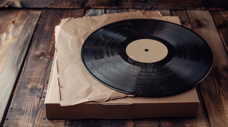 Cardboard Box Record stock photo. Image of packaging - 374820726