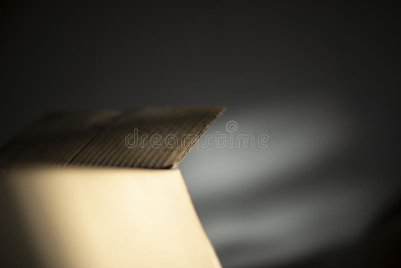 Cardboard Box. Cardboard in Room Stock Image - Image of indoors ...