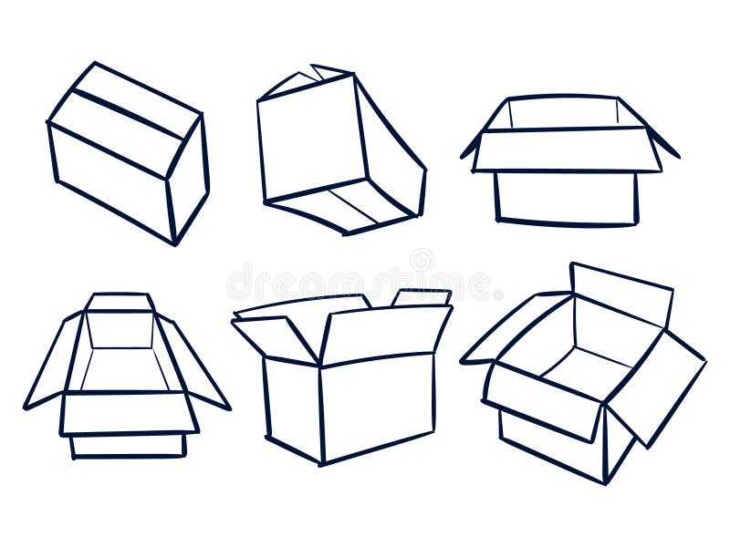 Hand Drawn Box Lines Stock Illustrations – 2,060 Hand Drawn Box Lines ...