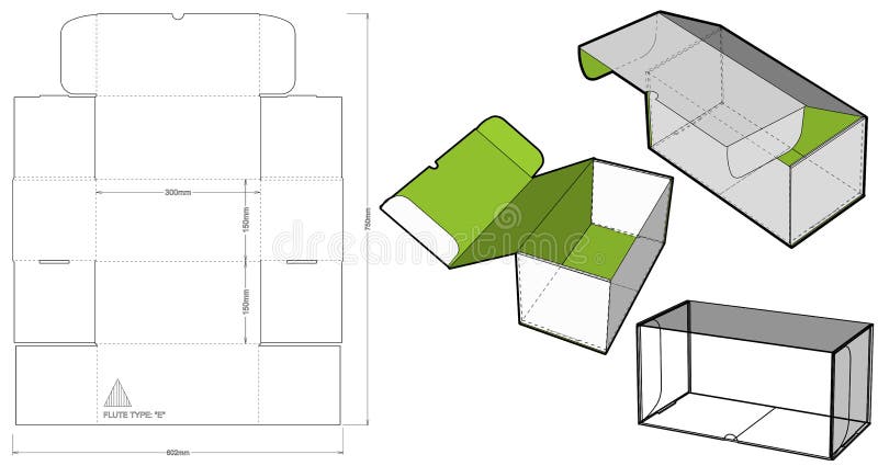 Cardboard Box for Sending Mail. Flute Type E Internal Measurement 15 X ...