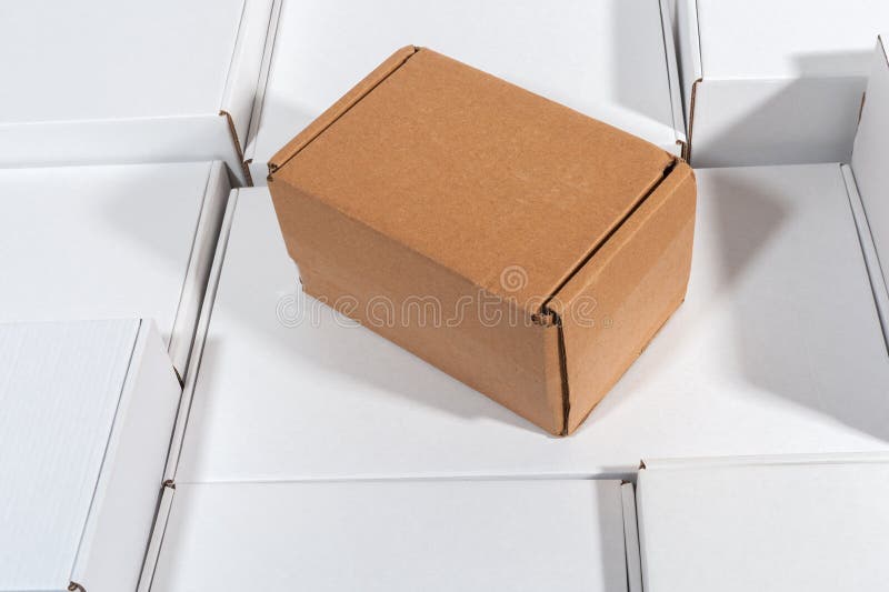 Cardboard box stock image. Image of paper, container - 214088817