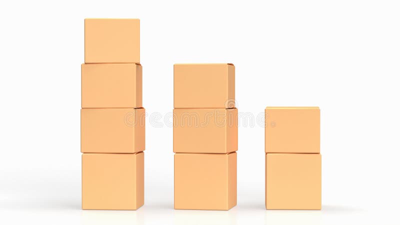 The Cardboard Box for Shipping or Cargo Concept 3d Rendering Stock ...