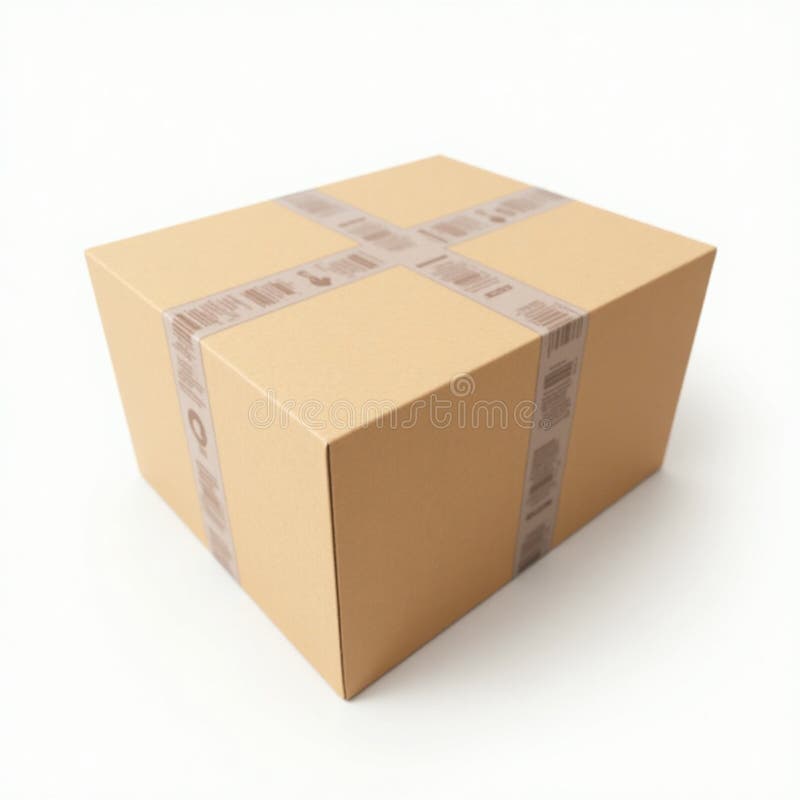 Cardboard Box Shipping Package Delivery Secure Stock Illustration ...