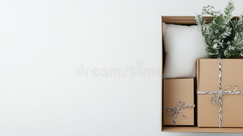 Cardboard Box Showcases a Cozy Apartment Layout Featuring a Bed ...