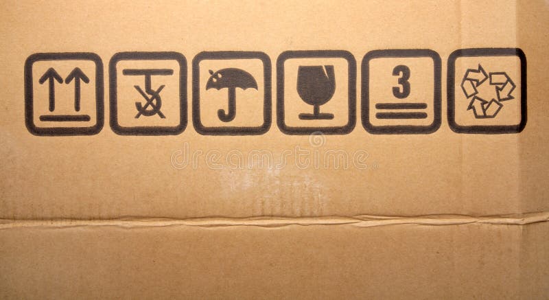 Cardboard Box Symbols Royalty Free Stock Photography - Image: 13429927