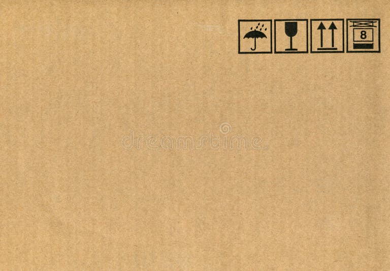 Cardboard box symbols stock photo. Image of glass, element - 16540664