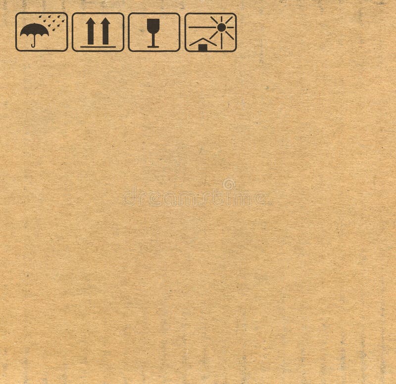 Set Cardboard box symbols stock illustration. Illustration of delivery ...