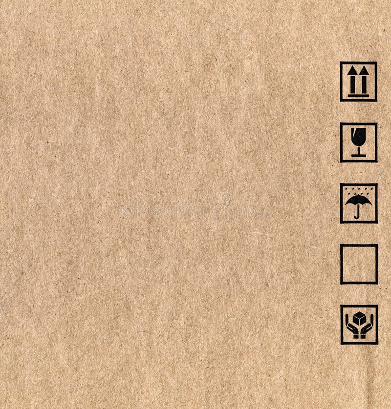 Cardboard box symbols stock illustration. Illustration of merchandise ...