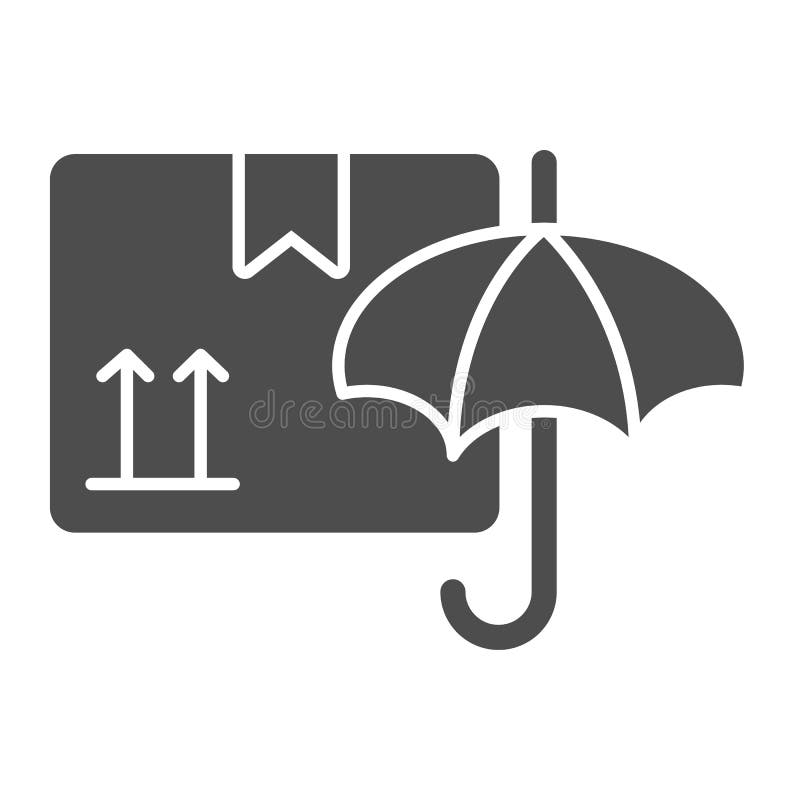 Umbrella Symbol Box Keep Dry Sign Stock Illustrations – 322 Umbrella ...