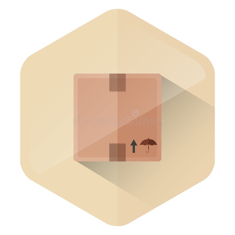 Cardboard Box. Vector Illustration Decorative Design Stock Illustration ...