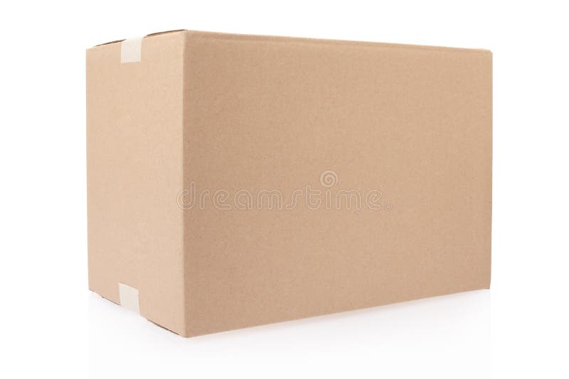 Blank cardboard box stock photo. Image of cargo, paper - 30246380