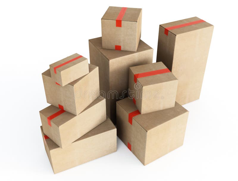 VIP Very Important Package Cardboard Box Shipment Stock Illustration ...