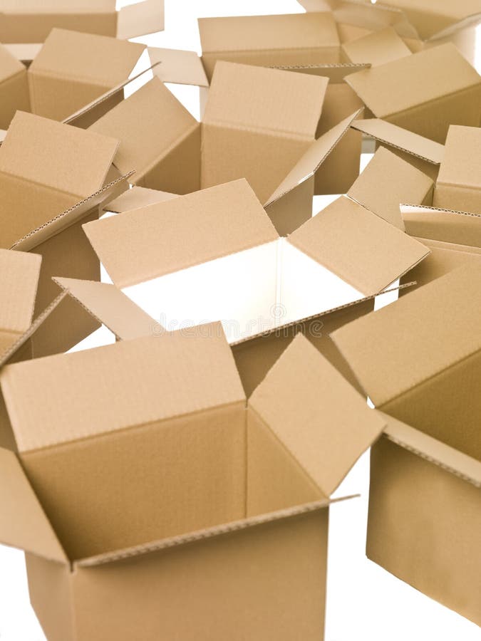 Cardboard Boxes Picture. Image: 22129826