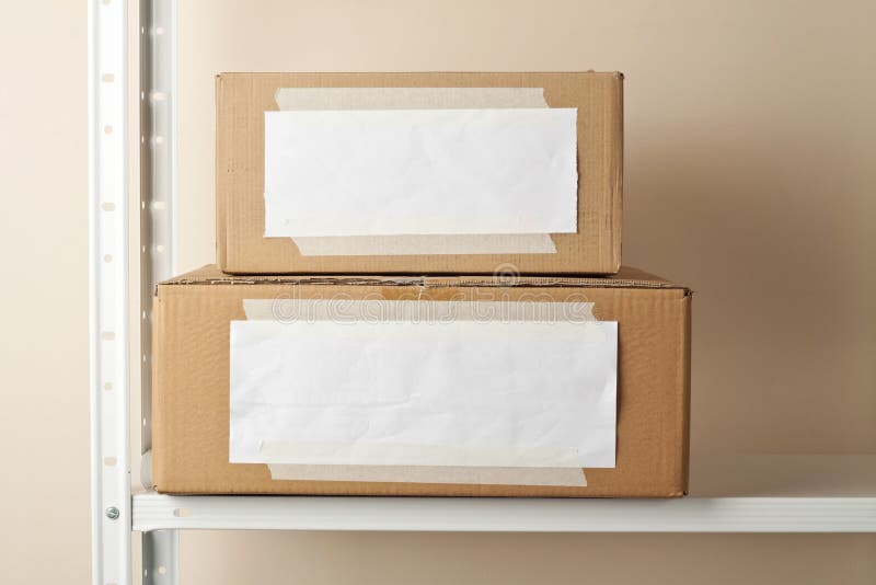 Cardboard boxes stock image. Image of label, isolated - 56482931