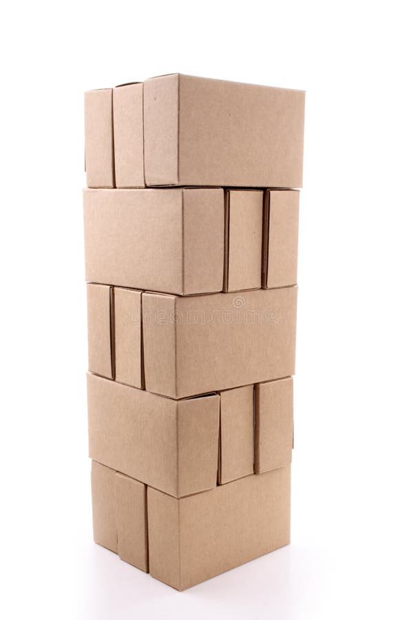 Cardboard Boxes for Business Cards Stock Photo - Image of container ...