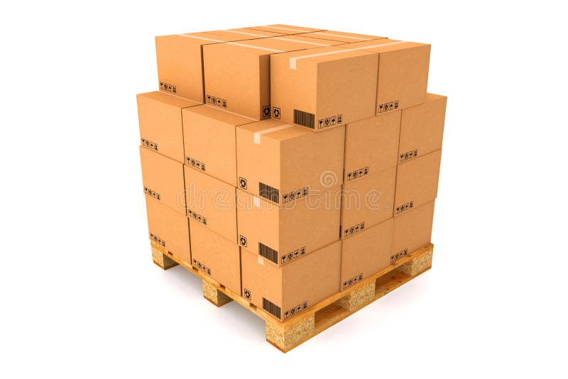 Cardboard boxes. stock image. Image of trucking, handling - 47995335