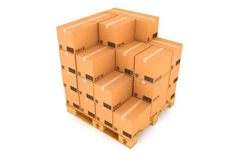 Cardboard boxes. stock photo. Image of stack, logistic - 47995450