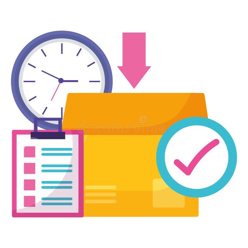 Fast delivery business stock illustration. Illustration of time - 147341105