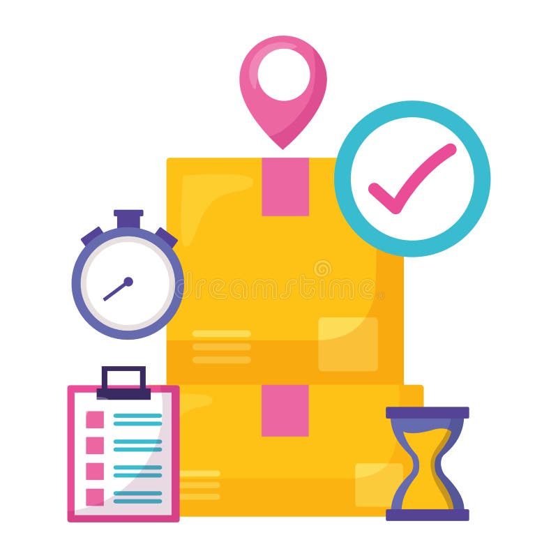 Fast delivery business stock illustration. Illustration of marketing ...