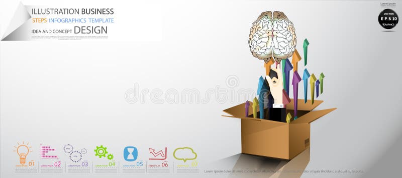 Cardboard Boxes - Illustration Modern Business Design Idea and Concept ...