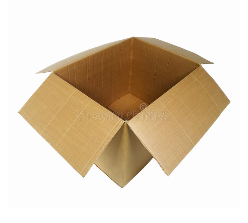 Cardboard boxes isolated stock photo. Image of cardboard - 124464924