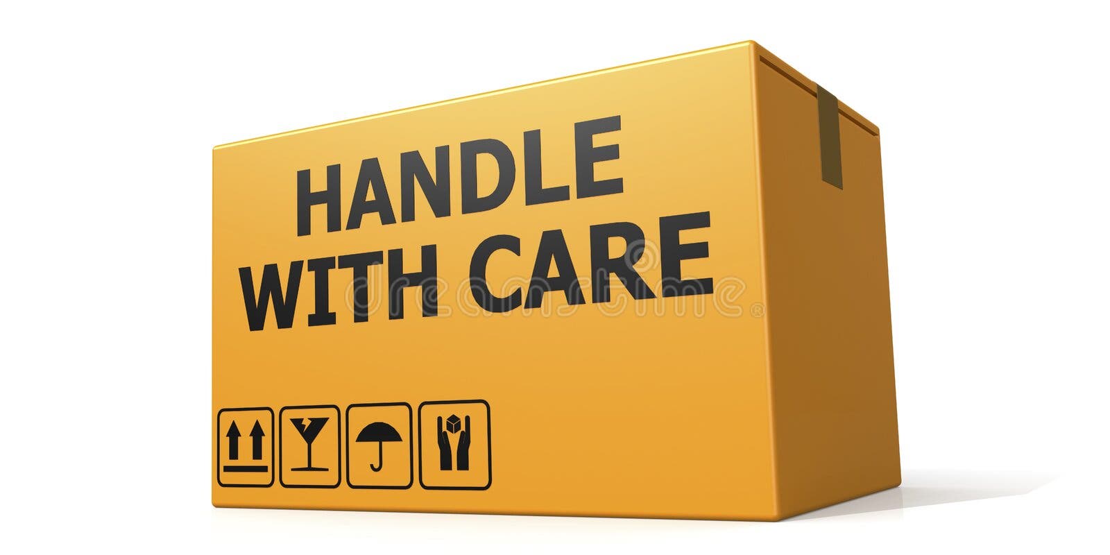 Handle with Care Sign, with Caution, with Care on a White Background ...