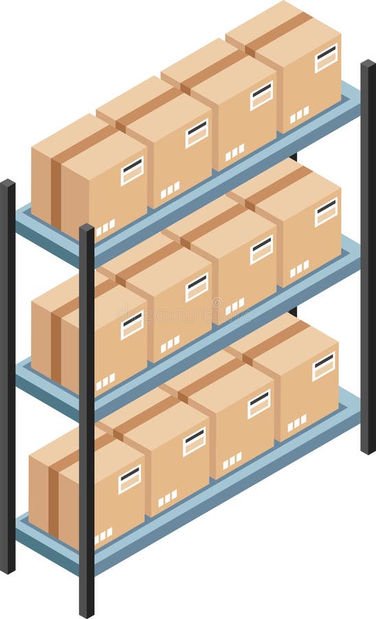 Isometric Warehouse Shipping Storage Stock Illustrations – 6,680 ...