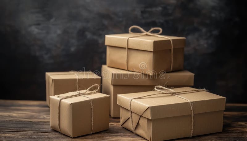 Cardboard Boxes for Packing and Transporting Goods Stock Image - Image ...