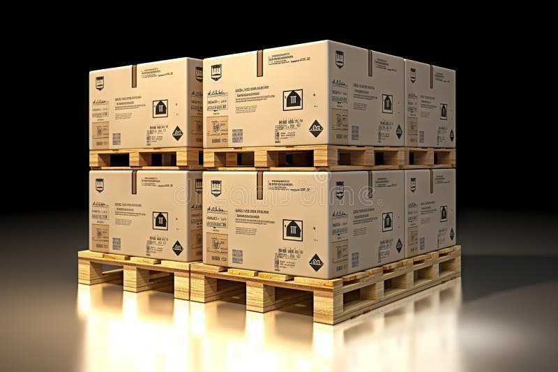Cardboard Boxes on Pallet - Streamlined Packing and Shipping for ...