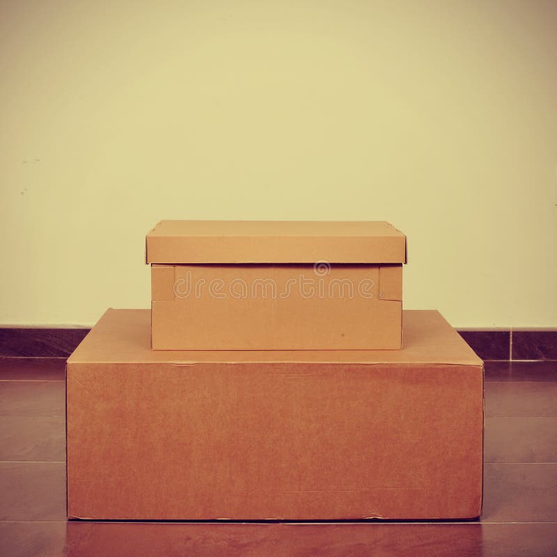 Cardboard boxes stock photo. Image of gift, dismissed - 37249998