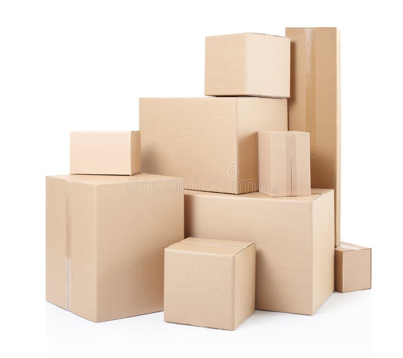 Cardboard boxes stock image. Image of carton, mail, delivery - 30883651