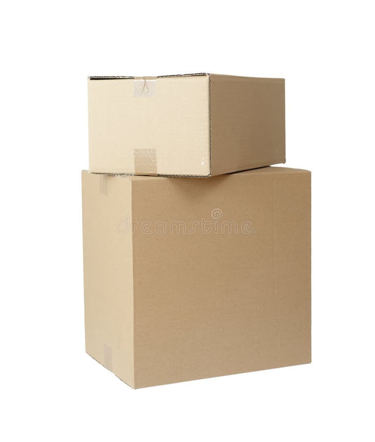 Cardboard Boxes Stack Package Stock Image - Image of closed, card: 10898125