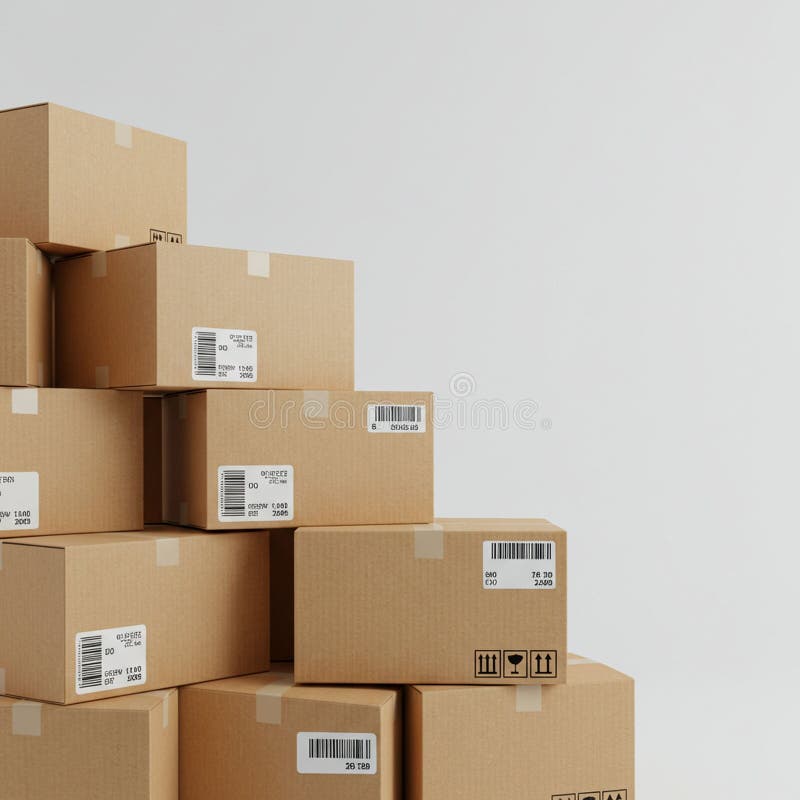Cardboard Boxes Pyramid Stock Illustrations – 187 Cardboard Boxes ...