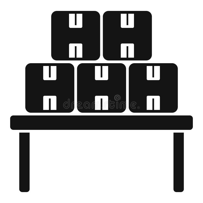 Cardboard Boxes Stacked on a Table Representing Storage and Logistics ...