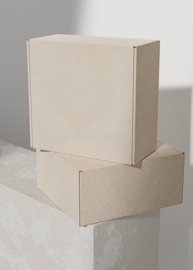 Cardboard Boxes with Texture Use for Mockup Stock Image - Image of ...