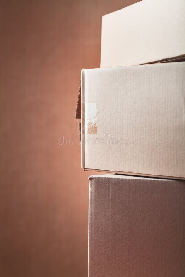 Cardboard boxes stock image. Image of gift, business - 65483495