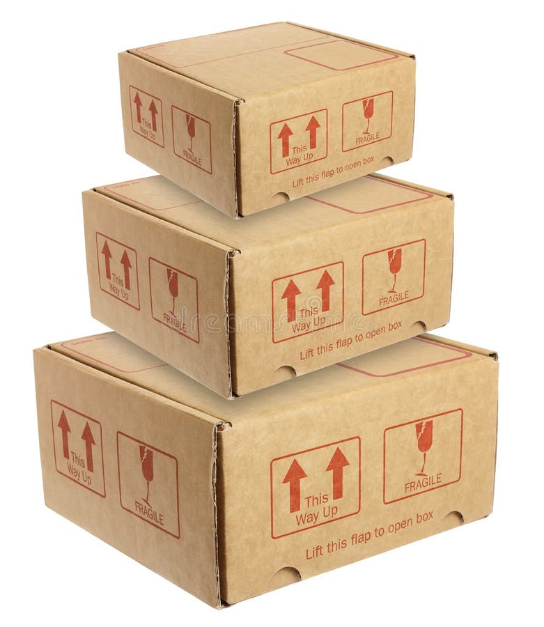 Cardboard Boxes stock image. Image of cutout, removalist - 20062397