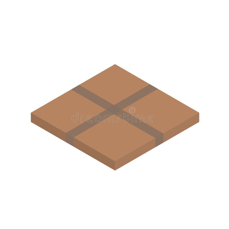 Cardboard Brown Box, Crate Box 3d, Isometric Box Stock Vector ...
