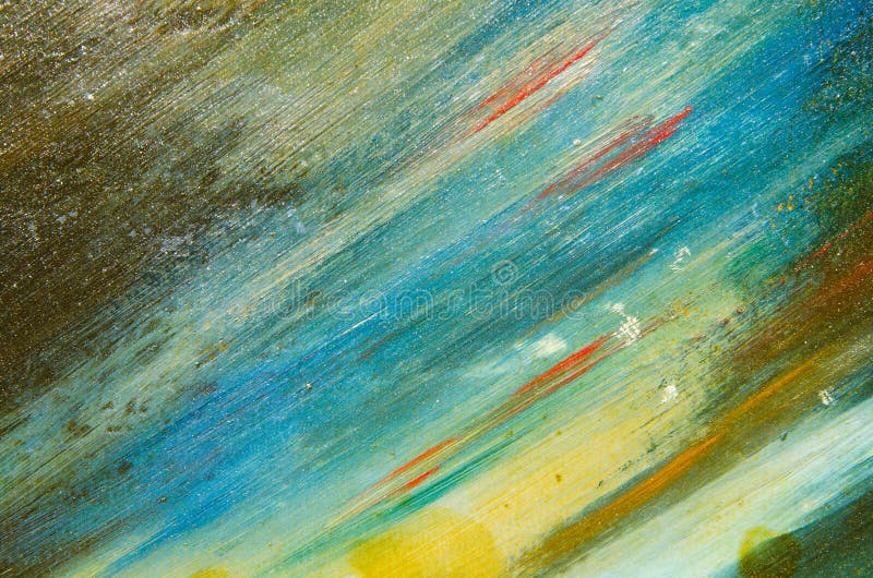 On a Cardboard Canvas Water Colored Smears Stock Illustration ...