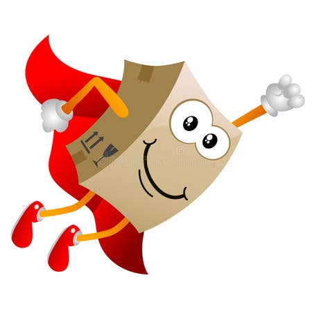 Cardboard Cartoon Character 4 Stock Vector - Illustration of cape ...