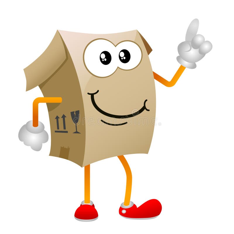 Cardboard Character Vector 1 Stock Vector - Illustration of isolated ...