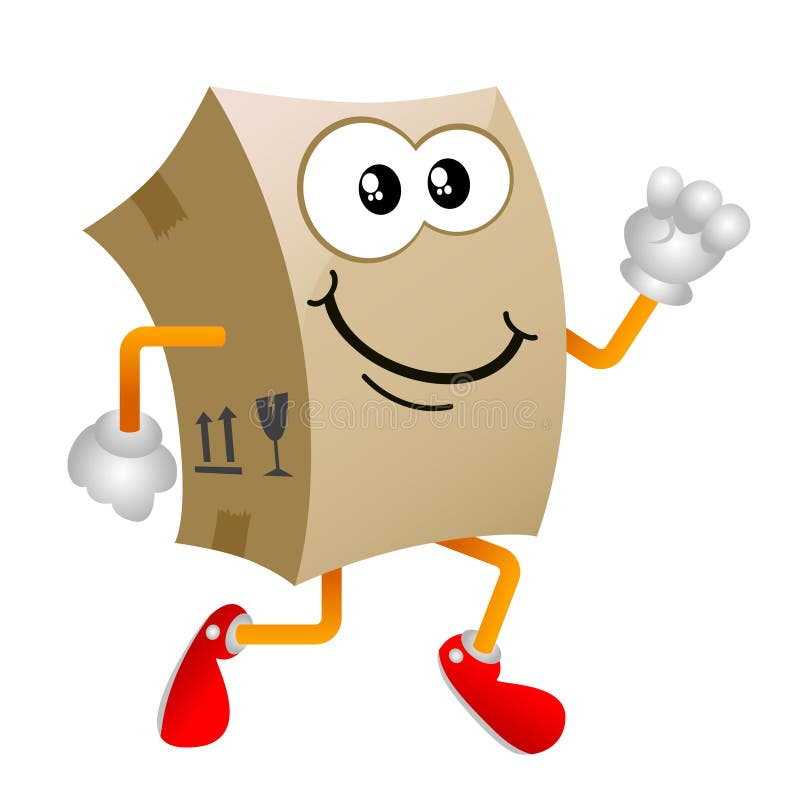 Cardboard Character Vector 3 Stock Vector - Illustration of ...